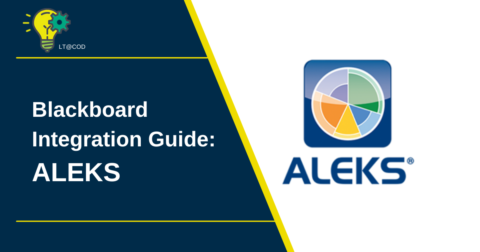 Blackboard Integration Guide: ALEKS | Learning Technologies at College of DuPage