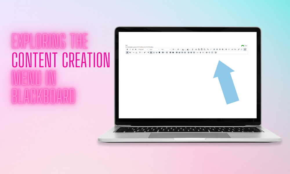 Exploring the Content Creation Menu In Blackboard | Learning ...